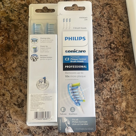 Philips | Other | Sonicare C3 Premium Plaque Control Brush Heads Pack ...
